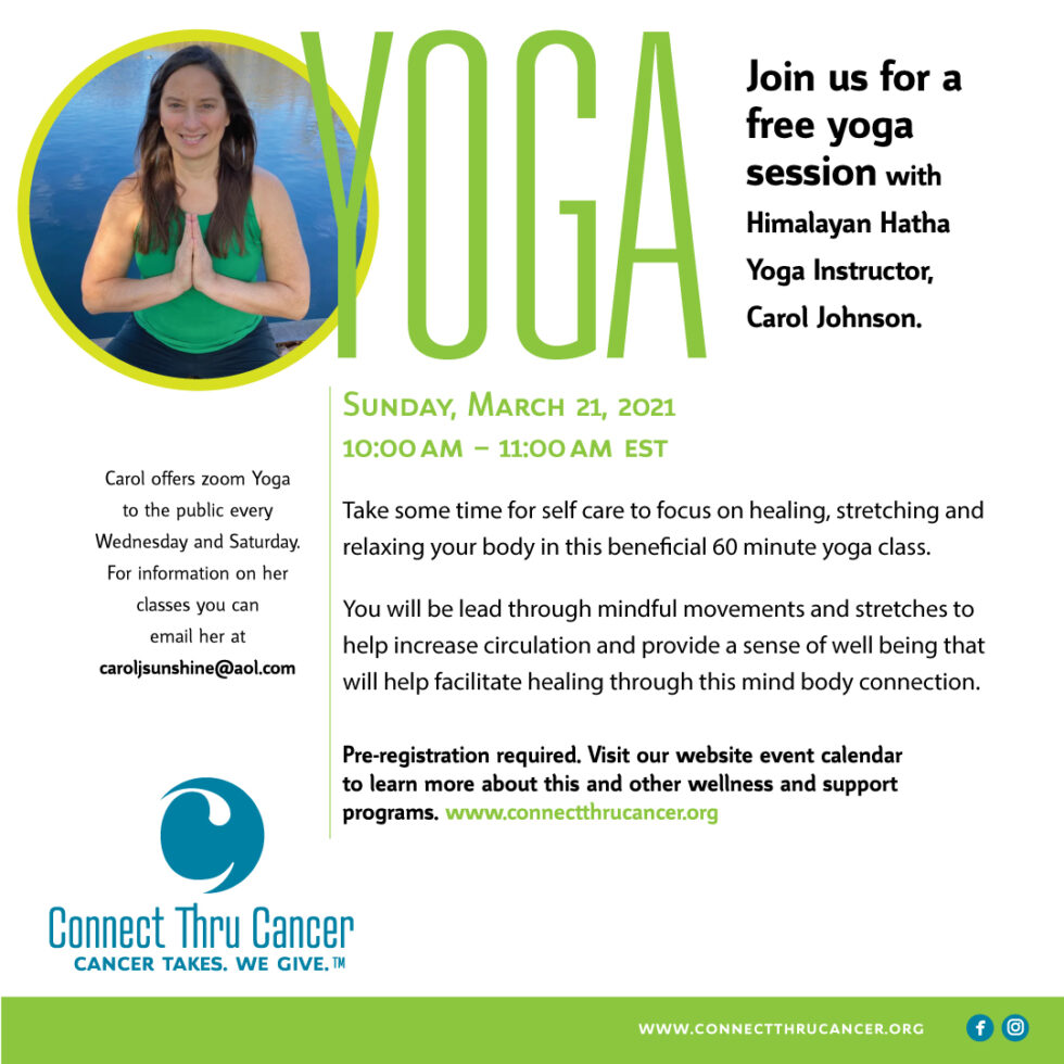 Connect Thru Cancer Virtual Yoga Program - Connect Thru Cancer